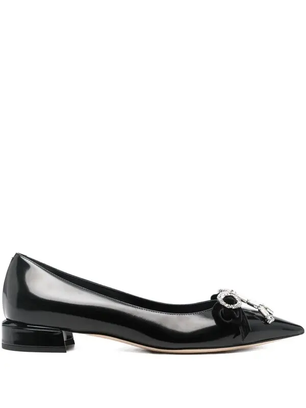 JIMMY CHOO Auria Leather Ballet Flats - Multicolor
