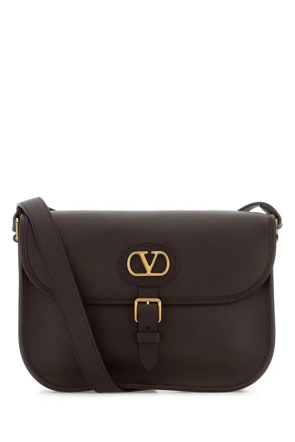 Valentino Garavani Chocolate Leather Antibes Crossbody Bag - Brown