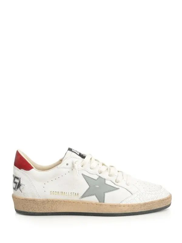 GOLDEN GOOSE Ball Star Leather Sneakers - White