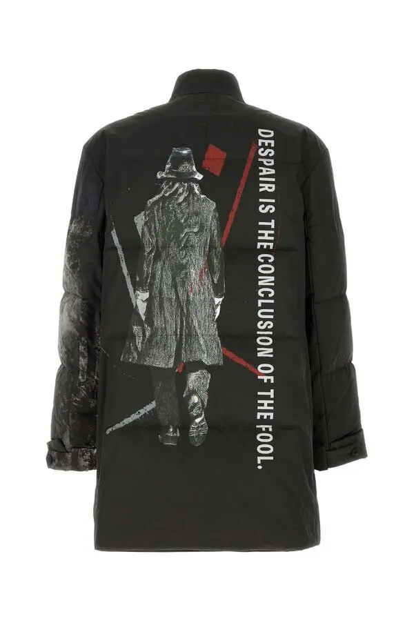 Yohji Yamamoto Dark Polyester Padded Jacket