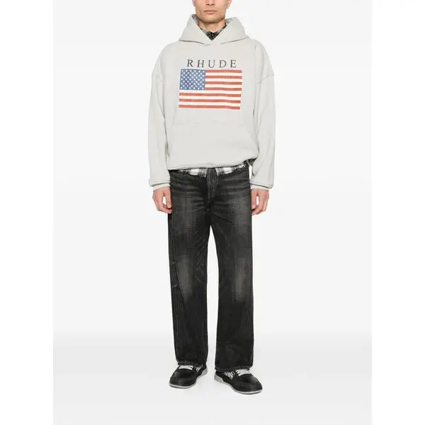 Rhude Grey Sweaters & Knitwear Hoodies