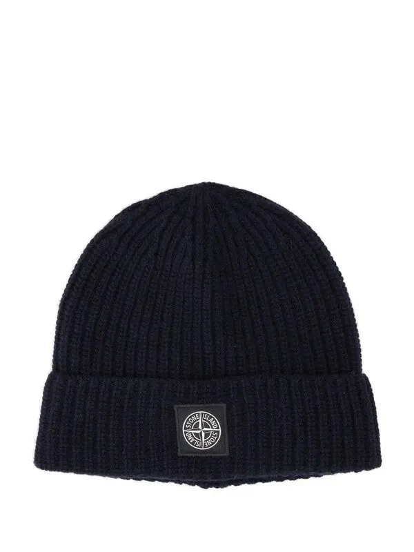 Stone Island Geelong Rws Wool Beanie - Blue