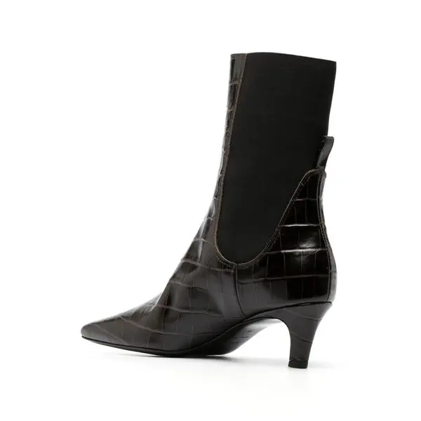 TOTEME Leather Boots - Brown