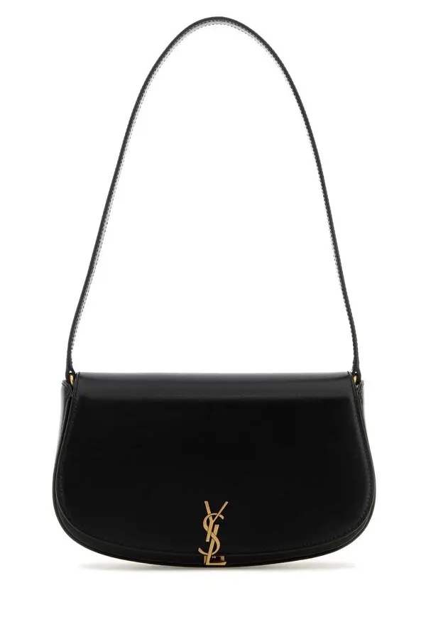 Saint Laurent Leather Demi Lune Shoulder Bag