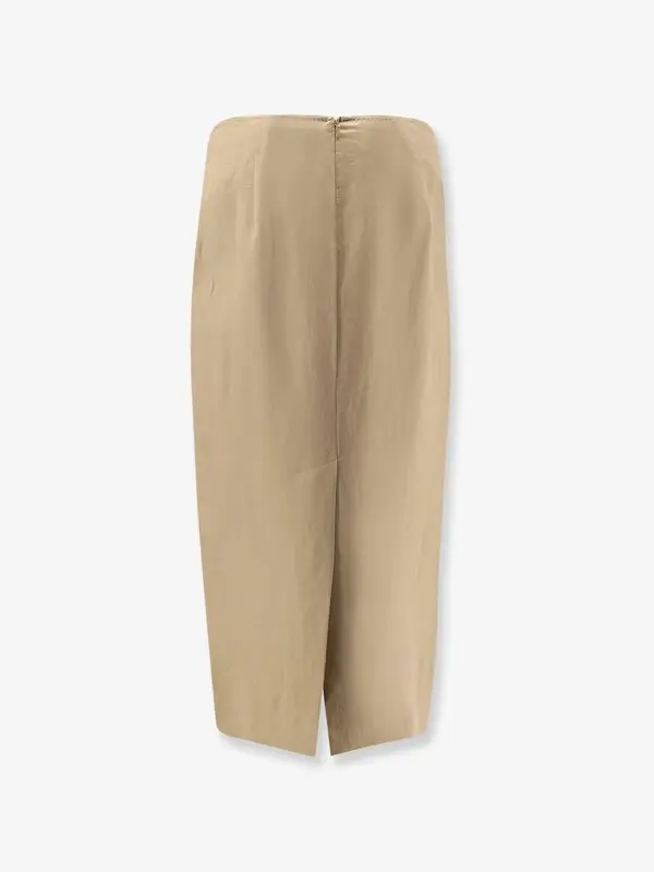 Max Mara Mxsveranda Linen Midi Skirt - Multicolor