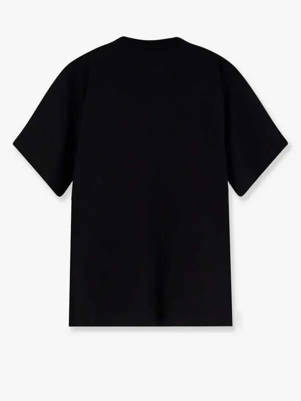 SACAI X CARHARTT WIP Cotton T-shirt Witht Logo Patch On The Front - Black