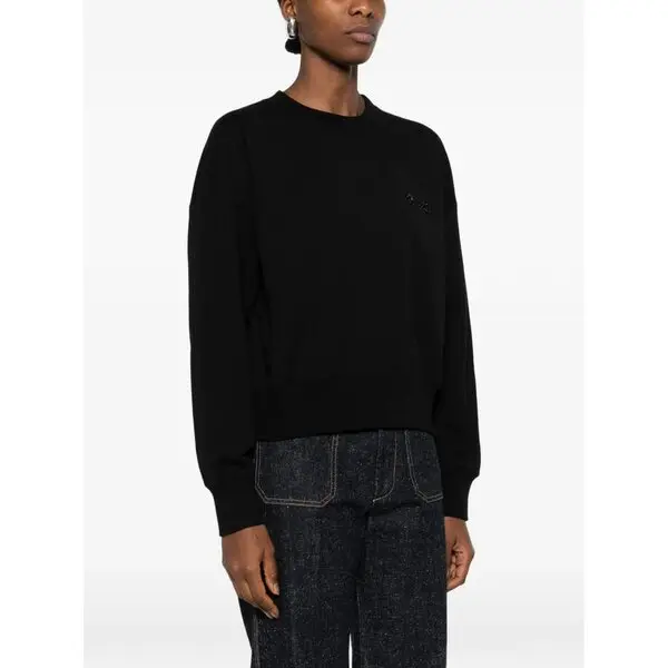 Gucci Embroidered Crew Neck Crop Jumper