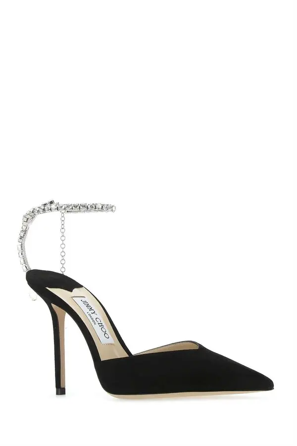 JIMMY CHOO Suede Saeda 100 Pumps