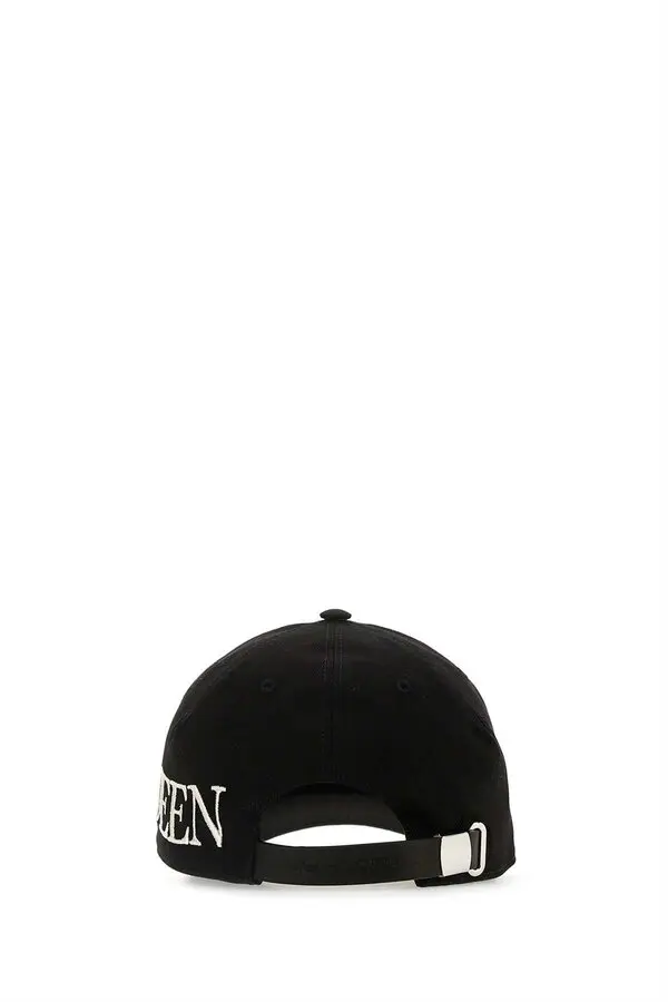 Alexander McQueen Gabardine Baseball Cap