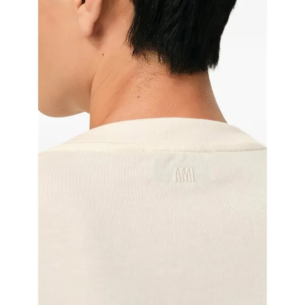 AMI Paris Neutrals T-shirts & Vests T-shirts