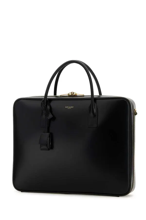 Saint Laurent Leather Large Sac De Jour Briefcase