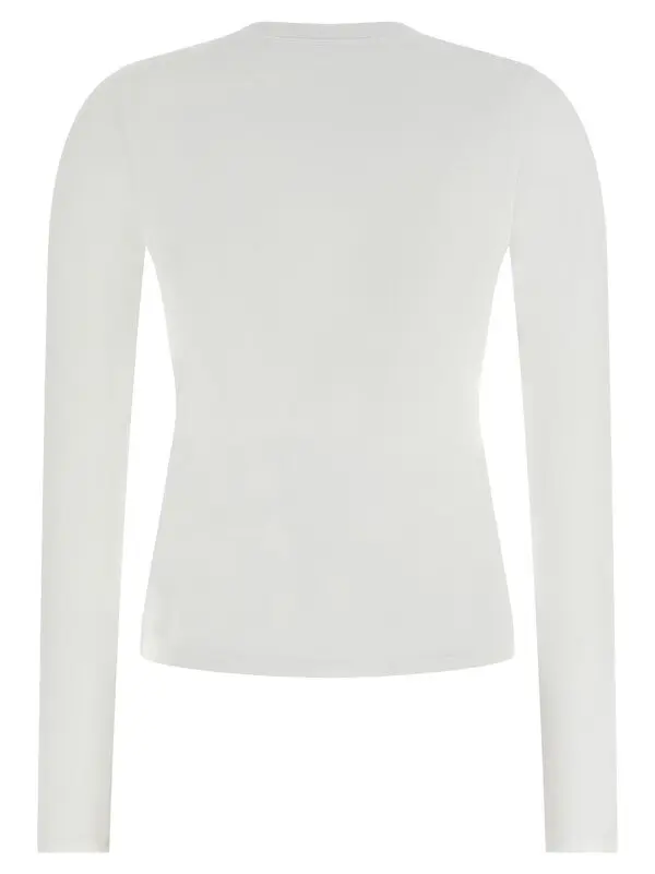 Alexander Wang Ls Tee W/logo Print' T-shirt - White