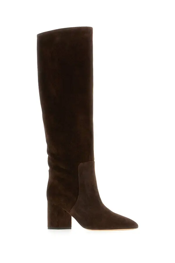 Paris Texas Suede Knee High Boots - Multicolor