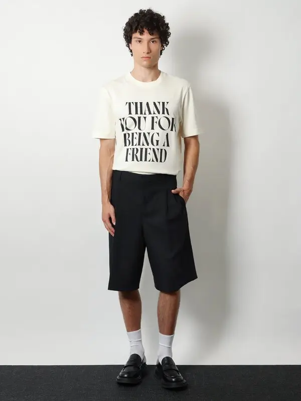 AMI Paris Virgin Wool Shorts