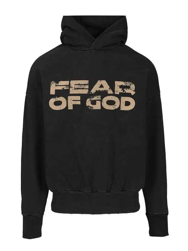 Fear Of God Cotton Fleece Hoodie - Black
