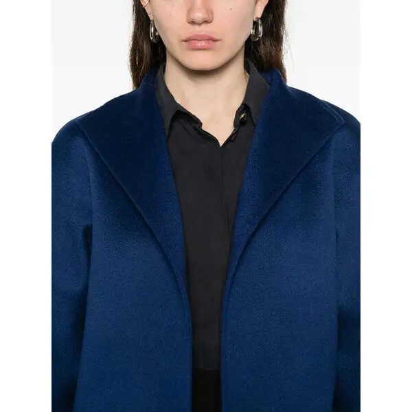 Max Mara Oversized Cashmere Coat - Blue