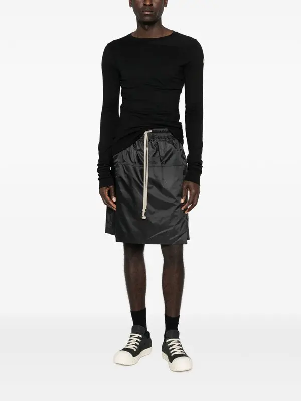 Moncler Rick Owens Nylon Midi Skirt