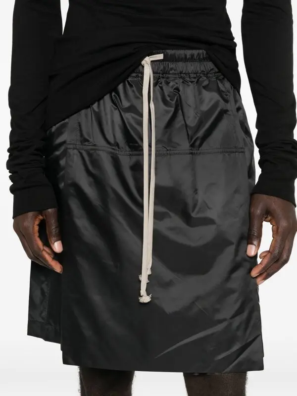 Moncler Rick Owens Nylon Midi Skirt