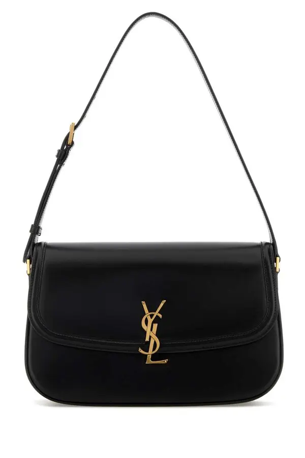Saint Laurent Leather Medium Solferino Shoulder Bag - Black
