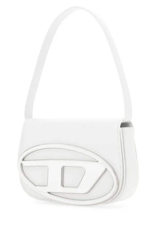DIESEL® Leather 1dr Shoulder Bag - White
