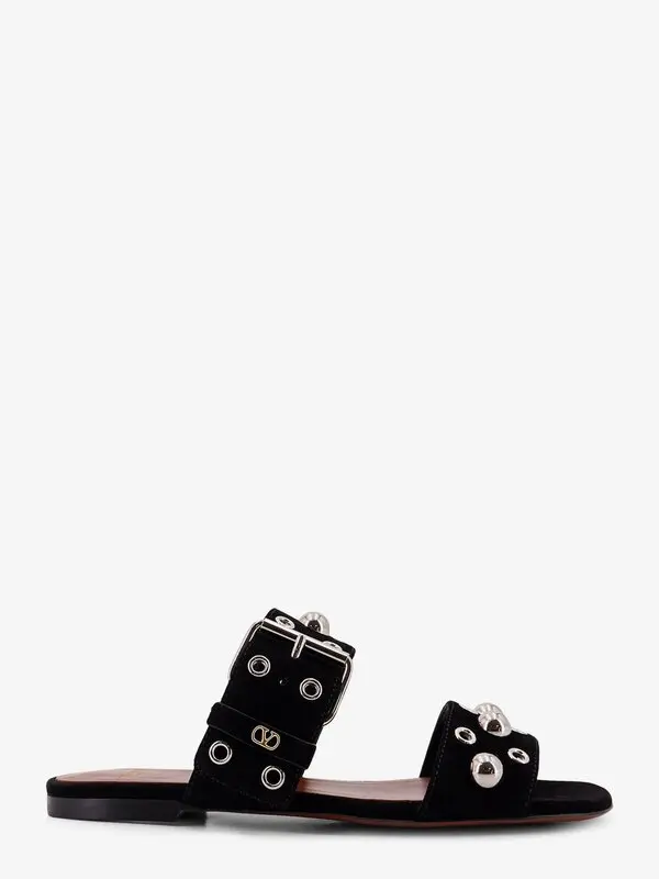 Valentino Garavani Suede Sandals - Black