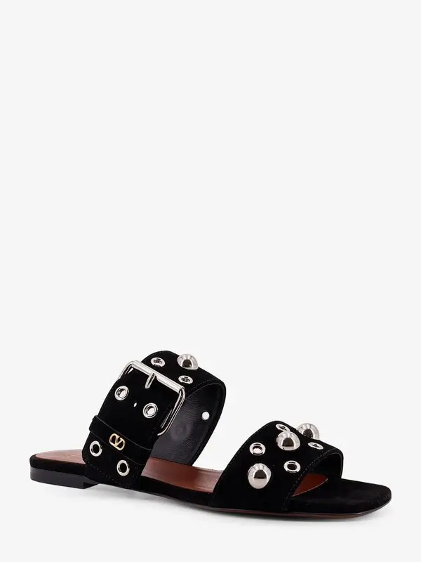Valentino Garavani Suede Sandals - Black