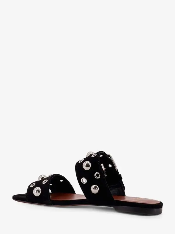 Valentino Garavani Suede Sandals - Black