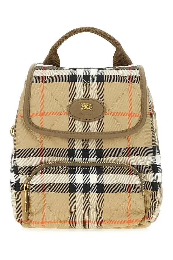 Burberry Quilted Backpack - Multicolor