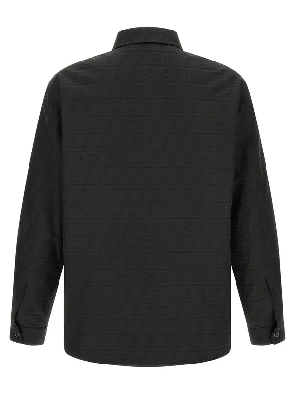Fendi Ff' Jacquard Overshirt - Black