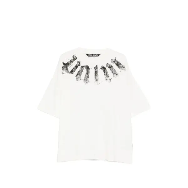 Palm Angels White T-shirts & Vests T-shirts - Cream