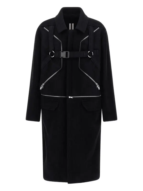 Rick Owens Blixa Jumbo Mac Zip-up Coat