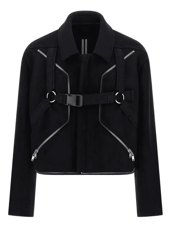 Rick Owens Blixa Jumbo Mac Zip-up Coat