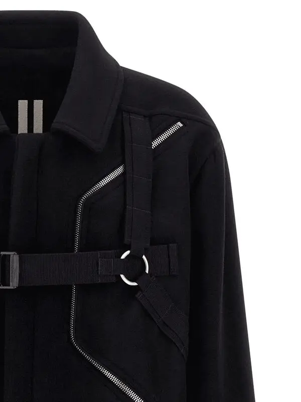 Rick Owens Blixa Jumbo Mac Zip-up Coat