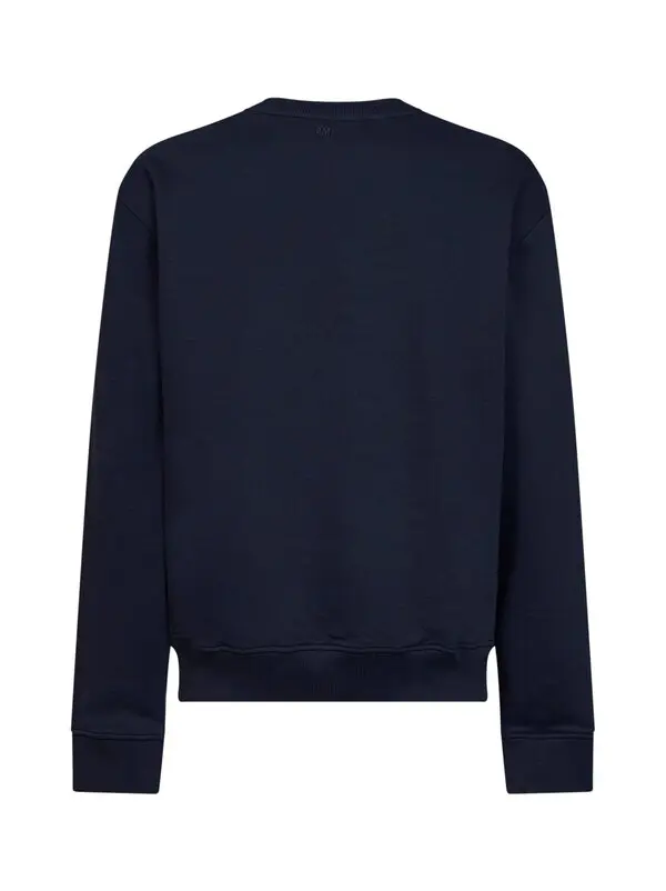 AMI Paris Midnight Blue Cotton De Cœur Sweatshirt - Multicolor