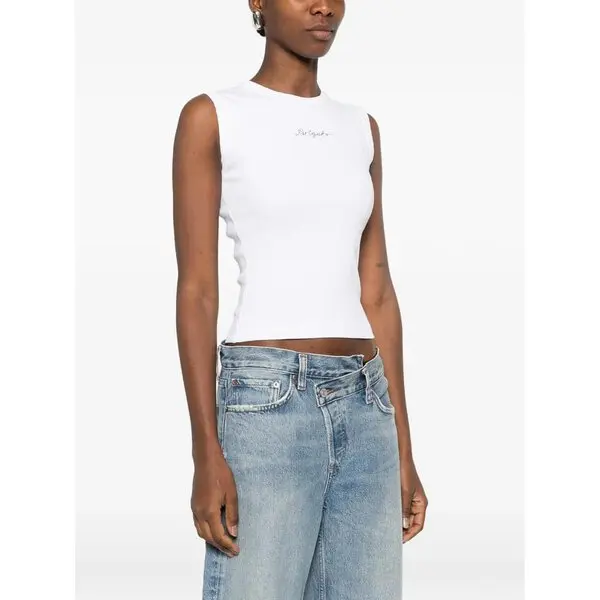 Axel Arigato Round Neck Logo Detail Tank - White