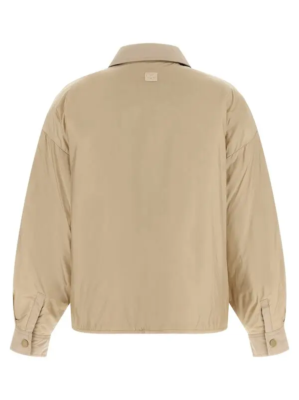 Max Mara Padded Technical Canvas Shirt Jacket - Cream