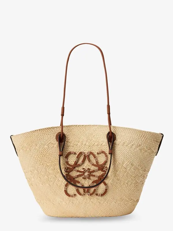 Loewe Paula's Ibiza -anagram Raffia And Leather Shoulder Bag - Multicolor