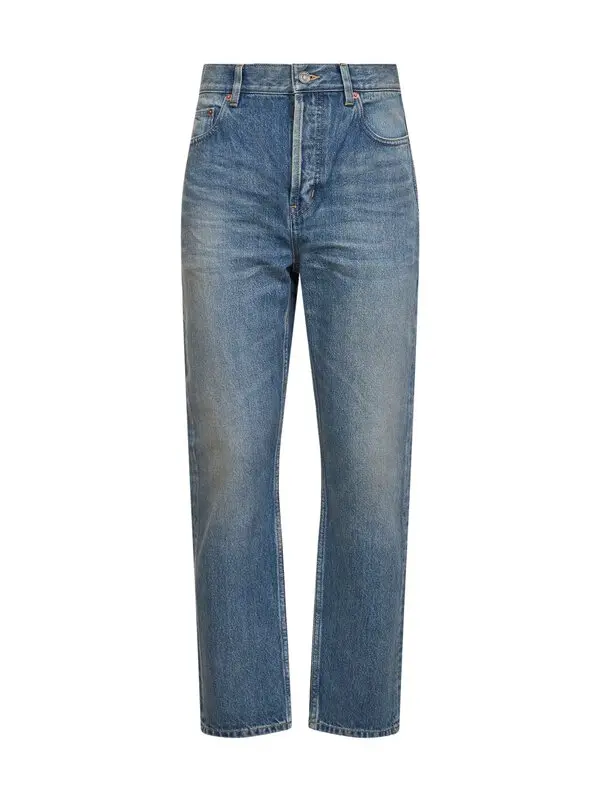Saint Laurent Medium Blue Denim 90s Ankle-length Jeans