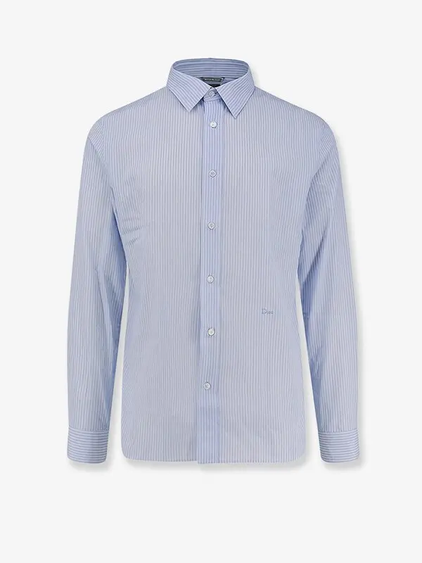 Dior Cotton Shirt With Striped Motif - Multicolor
