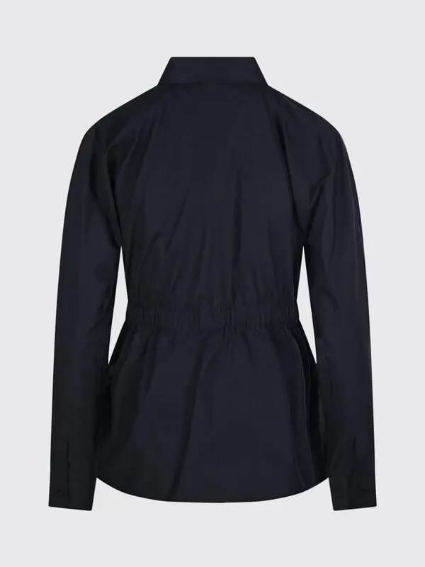 Max Mara Cotton Shirt With Drawstring Waist - Black