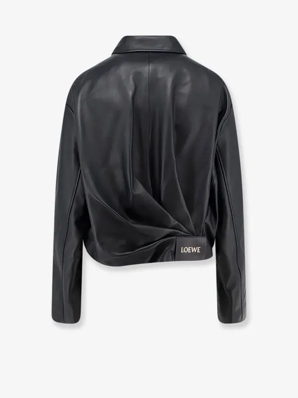 Loewe Cropped Leather Jacket