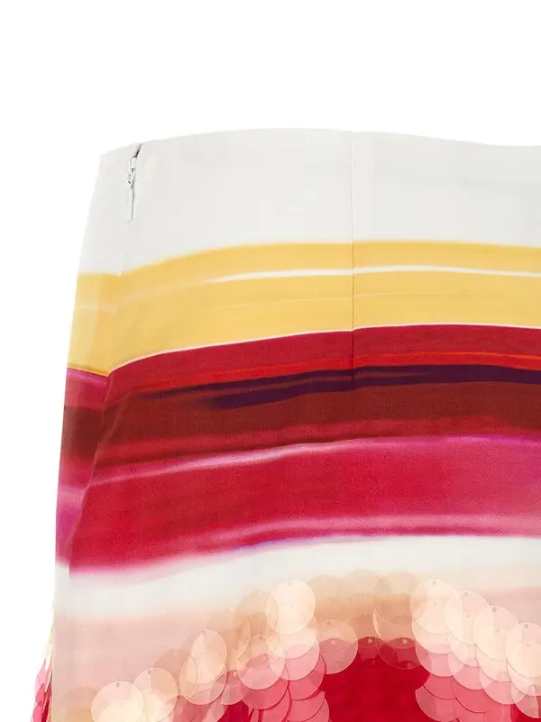 Fendi Striped Cotton Skirt