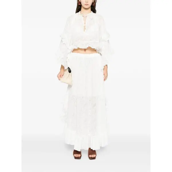 Zimmermann Asymmetric Draped Skirt