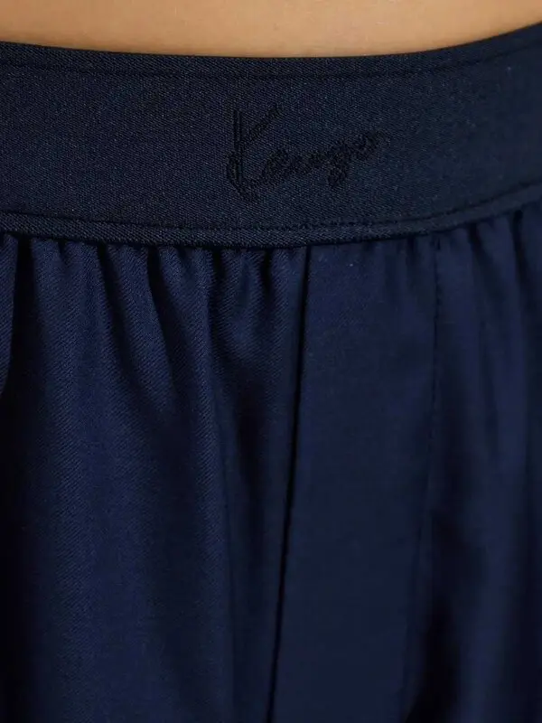 Kenzo Wool Trousers With Logo