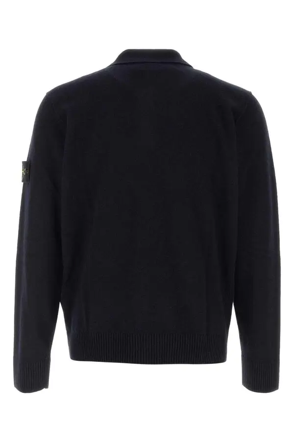 Stone Island Midnight Wool Polo Shirt - Blue
