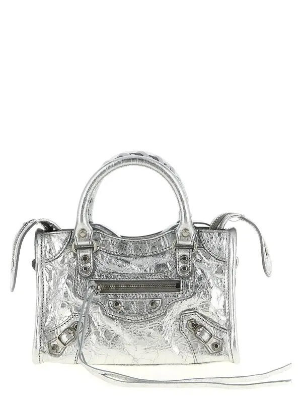 Balenciaga Le City Nano Handbag - Silver