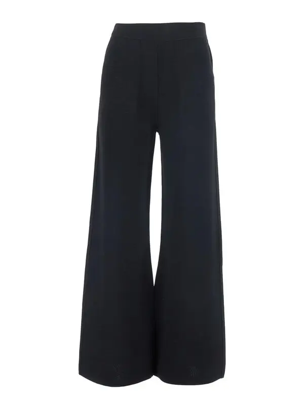 Max Mara Faida Viscose Blend Wide Leg Trousers - Multicolor