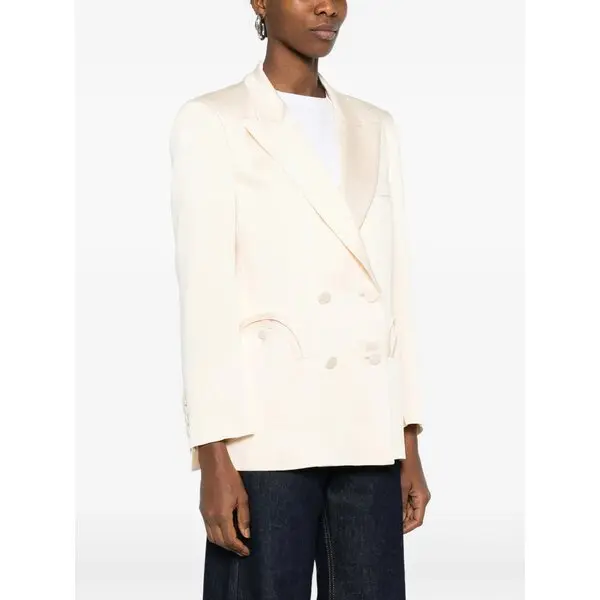 BLAZÉ MILANO Neutrals Jackets Blazers