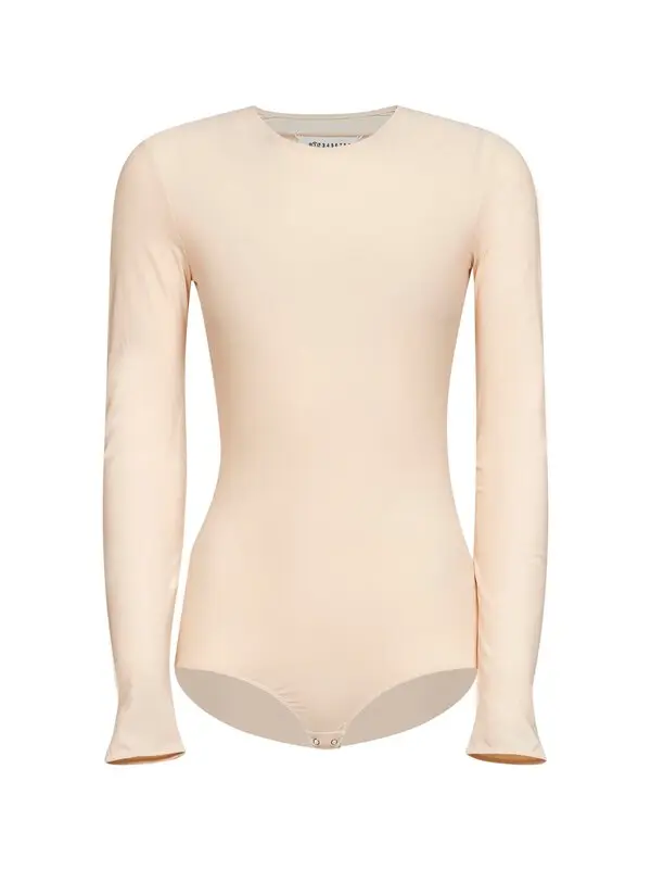 MAISON MARGIELA Almond Technical Jersey Bodysuit