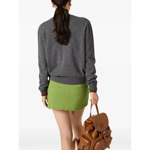 Miu Miu Straight Miniskirt - Green